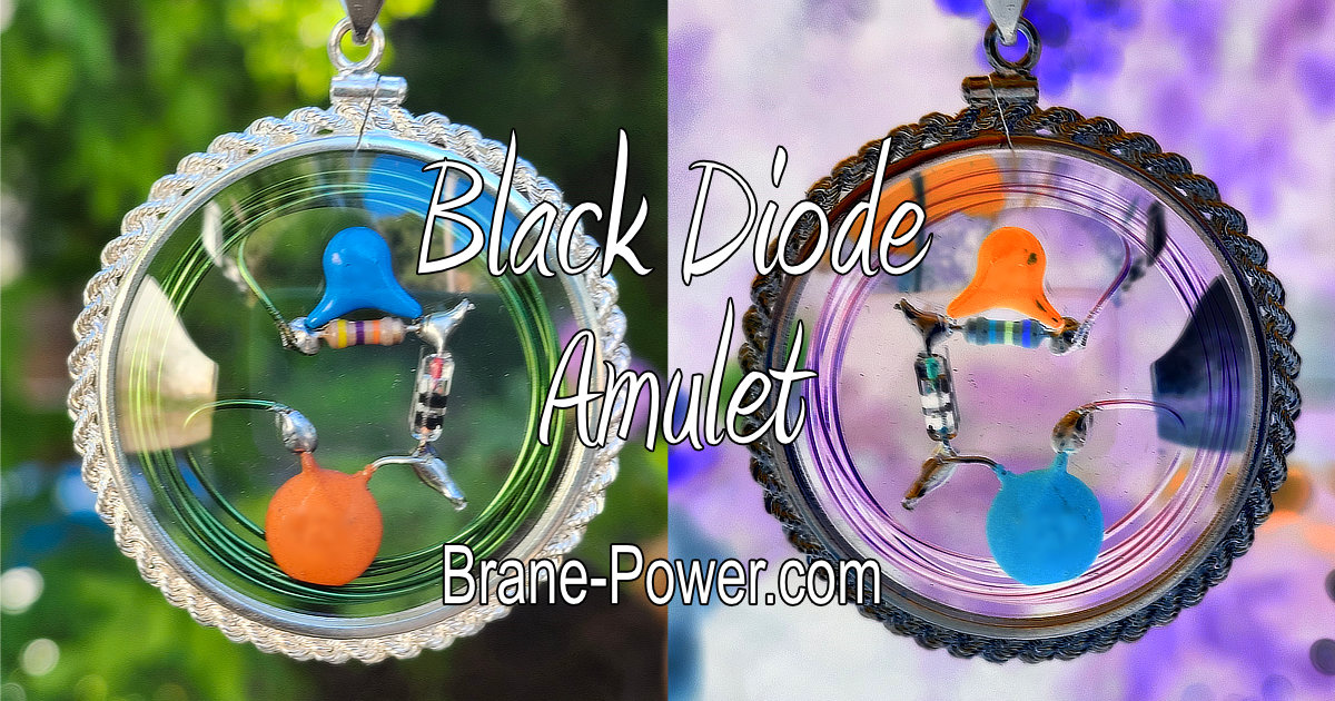 Black Diode CQR Crystal Quantum Radio Device