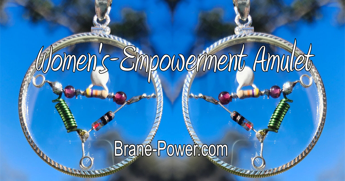 Women's Empowerment Amulet CQR Crystal Quantum Radio Device